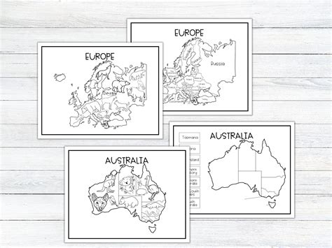 7 Continents Maps And Coloring Sheets Worksheets Homeschool
