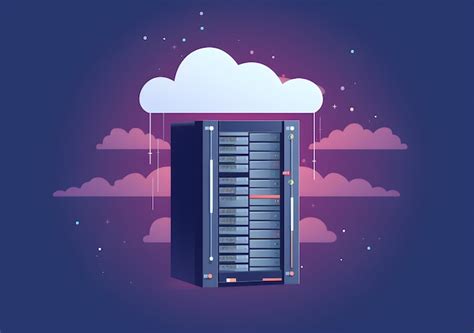 Premium Ai Image Cloud Data Storage Database Cloud Computing Concept