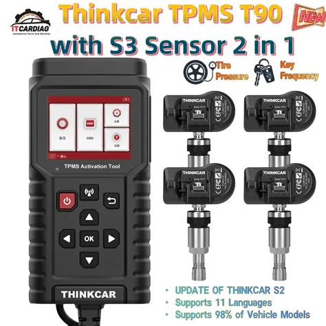 Thinkcar Tpms Programmer Tp T90 With S3 Sensor Activation Tire Pressure