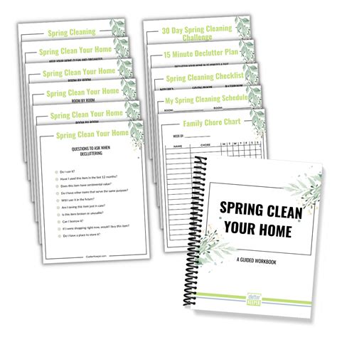 Spring Clean Your Home Guided Workbook
