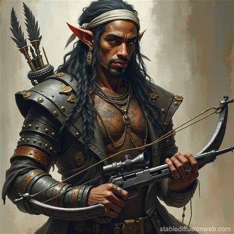 Drow Elf Rapper Stable Diffusion Online