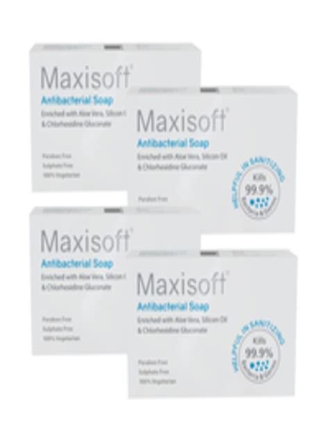 Buy Maxisoft Set Of 4 Antibacterial Sanitizing Soap 75g Each Soap For