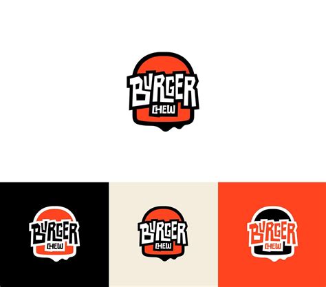 Burger Chew Logo Design Anastasiia Humenna Burger Logo