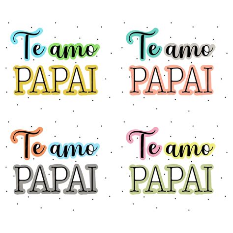Ich Liebe Dich Papa Satz Auf Portugiesisch Mit Verschiedenen