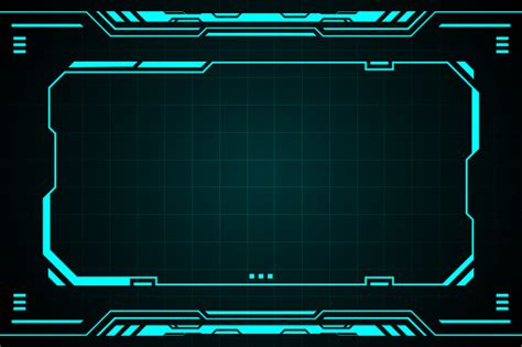 블루 컨트롤 패널 추상 현대 기술 미래 지향적 인 인터페이스 Hud 벡터 디자인 가상현실에 대한 스톡 벡터 아트 및 기타 이미지 가상현실 개념 건강관리와 의술