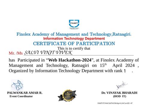 Vinit Salvi On Linkedin Hackathonwinners Teamwork Webdevelopment Innovation Codingskills