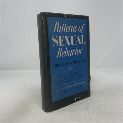 Patterns Of Sexual Behavior Von Clellan S Ford Frank A Beach Very