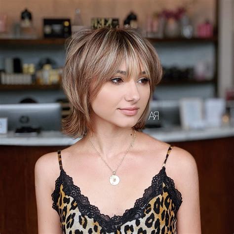 Short Layered Haircuts With Side Bangs