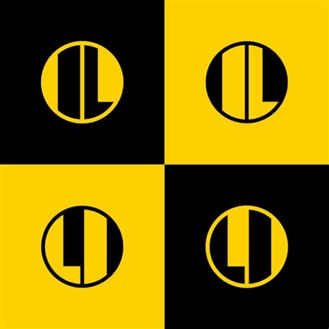 Premium Vector Simple Il And Li Letters Circle Logo Set Suitable For Business With Il And Li