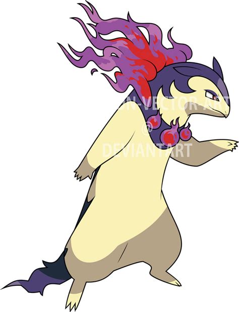 Hisuian Typhlosion Vector By Pokemon Vector Art On Deviantart