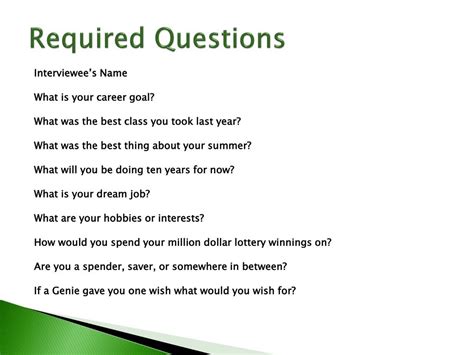 Ppt Classmate Interviews Powerpoint Presentation Free Download Id