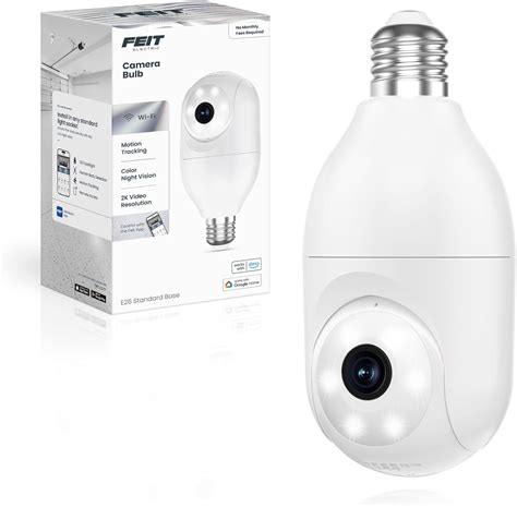 Feit Electric Smart Security Camera Bulb 2k Qhd Resolution