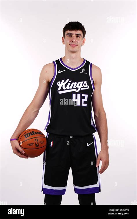 Sacramento Kings Center Maxime Raynaud Poses During The Nba Basketball