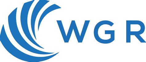 Wgr Letter Logo Design On White Background Wgr Creative Circle Letter
