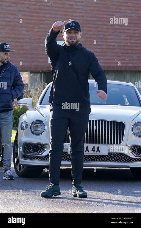 Daniel Dowling Brooks Celebrates After Being Released Outside Hm Prison Swaleside On The Isle Of