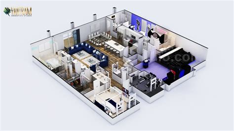 Artstation Modern Style 3d Floor Plan By Architectural Visualisation