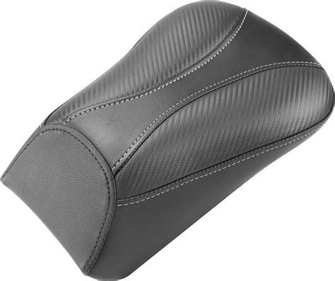 Saddlemen Dominator Pillion Pad Standard Reach Black W Gray Stitching
