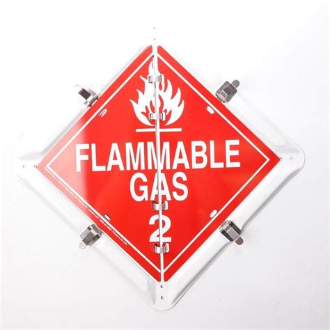 Jj Keller Inc 13 34 Aluminium Flammable Flip Dot Container Placard