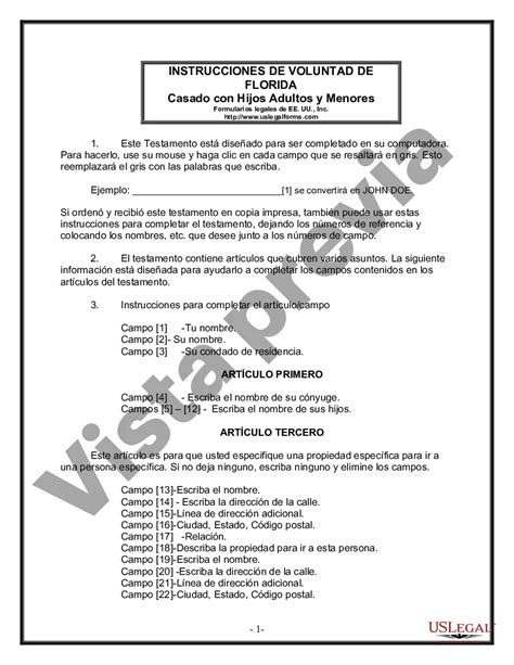 Modelo De Testamento Simple