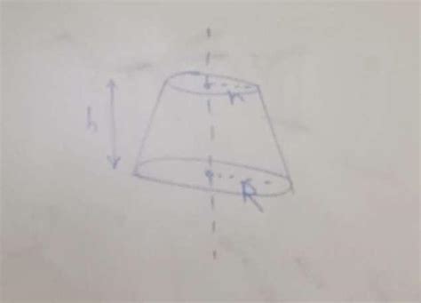 Find The Volume Of A Frustrum Of A Cone Of Radii R