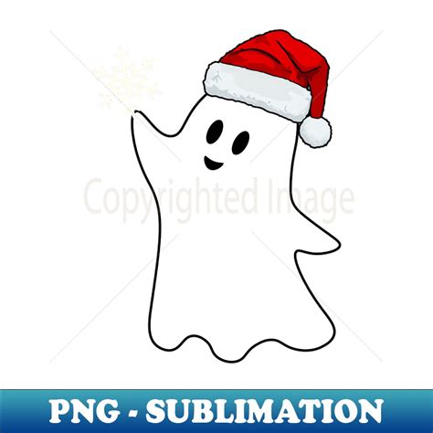 Ghost Of Christmas Cute Modern Sublimation Png File Capt Inspire