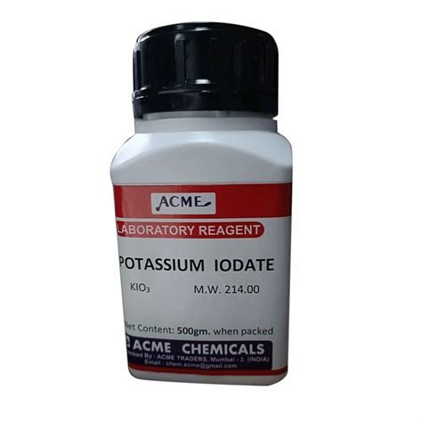 Potassium Iodate Powder Cas No 7758 05 6 Latest Price Manufacturers