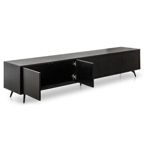 Nelson 24m Tv Entertainment Unit Black Oak Interior Secrets