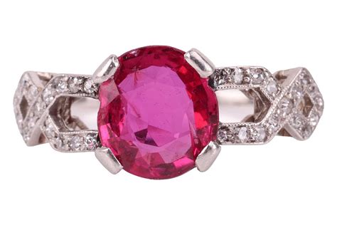 Lot 103 An Edwardian Ruby And Diamond Dress Ring