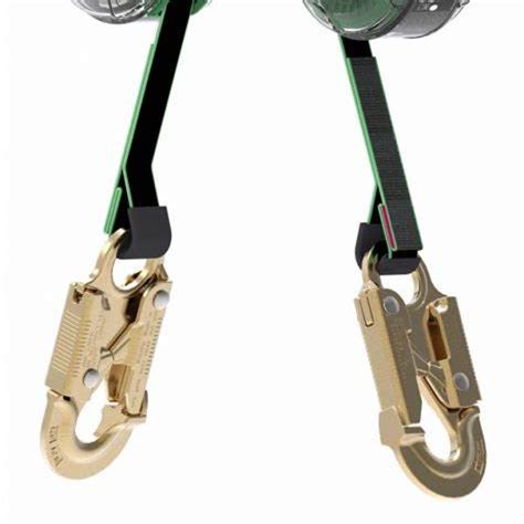 Msa V Tec Mini Pfl 1 8m Webbing Twin Leg Steel Snaphook Eurosafe