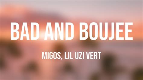Bad And Boujee Migos Lil Uzi Vert Lyrics Version 🏆 Youtube