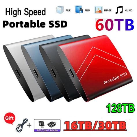 External Ssd Hard Disk 128163060128tb Portable Ssd Solid State