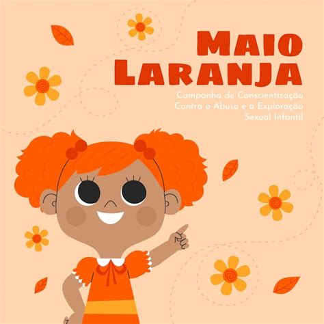 Premium Vector Flat Illustration For Maio Laranja Awareness
