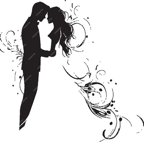 Premium Vector Chic Floral Affection Vector Iconic Detail Whimsical Blossom Duo Monochrome