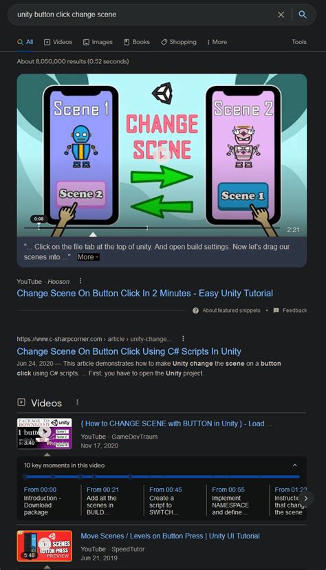 Change To The Next Scene With A Button Click Unity Engine Unity