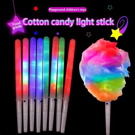 Colorful Glowing Cotton Candy Cones 50 Off