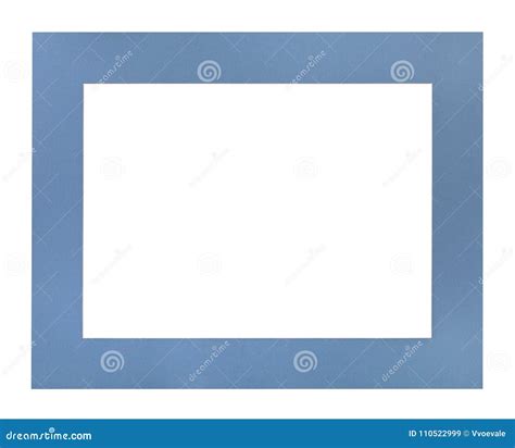 Wide Flat Blue Passe Partout For Picture Frame Stock Image Image Of