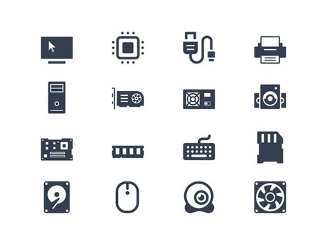Computer Part Icons: Over 77,590 Royalty-Free Licensable Stock Vectors & Vector Art | Shutterstock