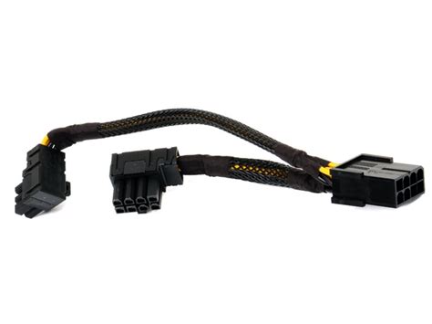 Dell K2hhx 0k2hhx Split Gpu Server Power Cable Adapter 8 Pin Female To 8 Pin Right Angle Male