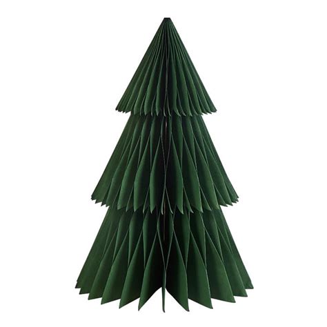 Eosunjian 3d Paper Christmas Tree Reusable Tabletop Decor Honeycomb