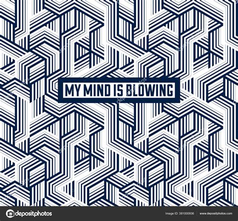 Cubes Seamless Pattern Vector Background Lined Dimensional Blocks Architecture Construction