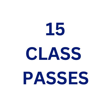 15 Class Passes Cd Fitness