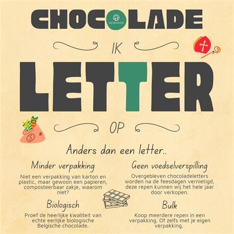 Chocolade “letter” De Eerlijckheid