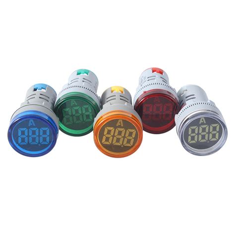 소형 미니 전류계 22mm Led 디지털 디스플레이 전원 신호등 Ac 60 500v 0 100a 전류계 전류계 게이지 표시기