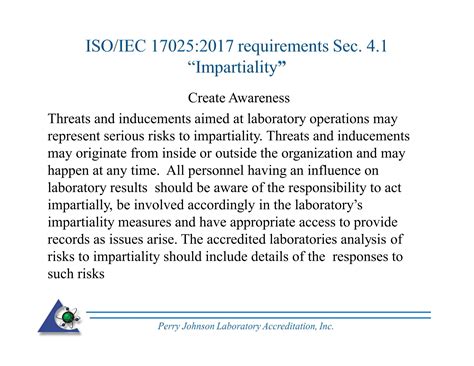 Impartiality As Per Iso Iec 170252017 Standard Pdf