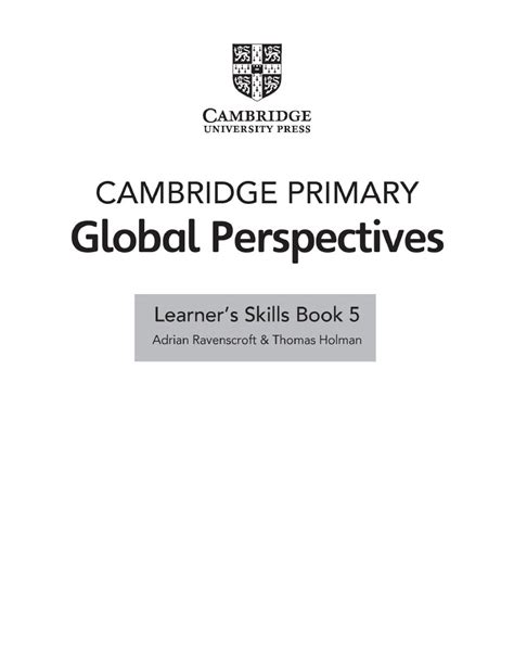 Download Pdf Cambridge Primary Global Perspectives Learners Skills Book 5 2nd Edition Shop