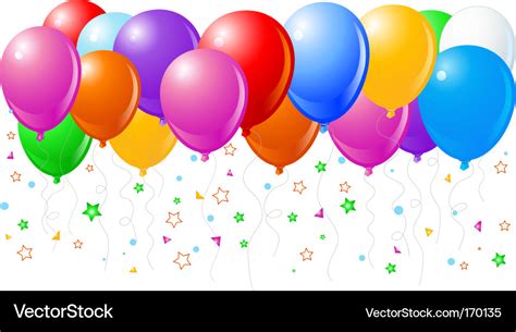 Vibrant Balloons Celebration Royalty Free Vector Image