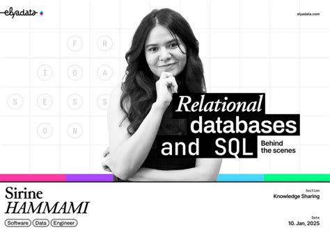 Fridaysession Relationaldatabases Sql Database Querylifecycle Sql Elyadata Elyadata
