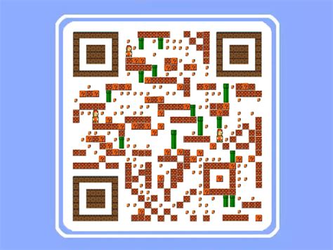 马里奥场景艺术二维码甄姬把溜 站酷zcool