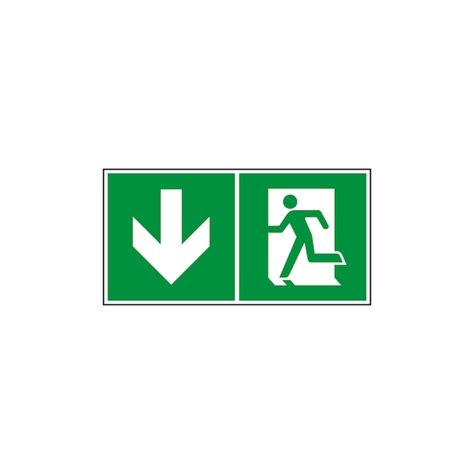 Premium Vector Fire Exit Sign Icon Vector Template
