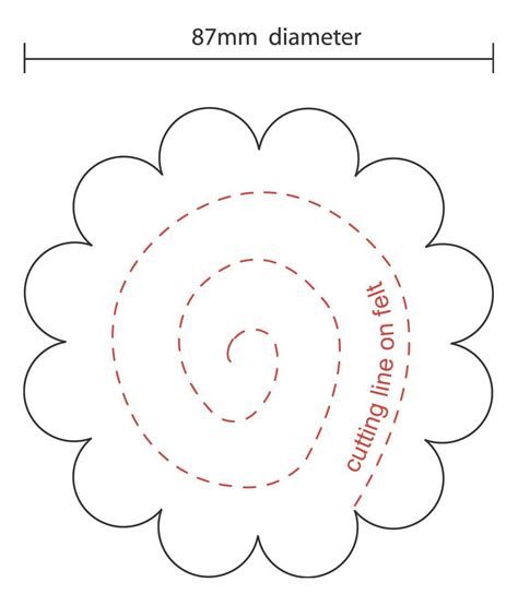 Paper Rose Template Printable Diy Rose Template Diy Paper 7de Artofit